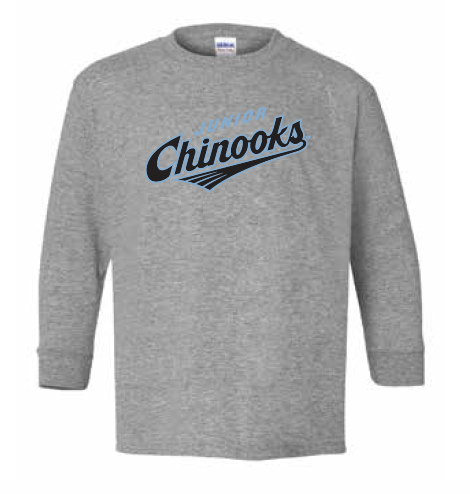 Youth Jr. Chinooks Grey Long Sleeve