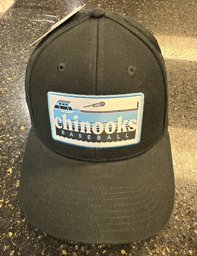 Black Patch Logo Adjustable Back Hat